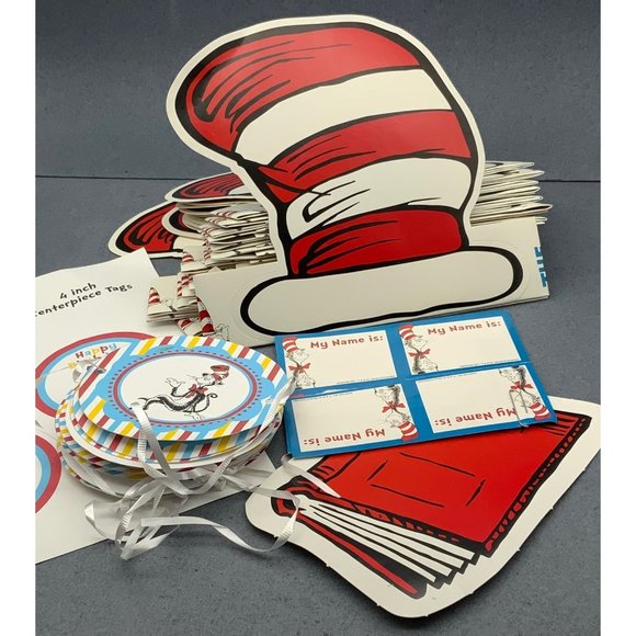 Dr. Seuss | Party Supplies | Dr Seuss Birthday Classroom Decor Cat In ...